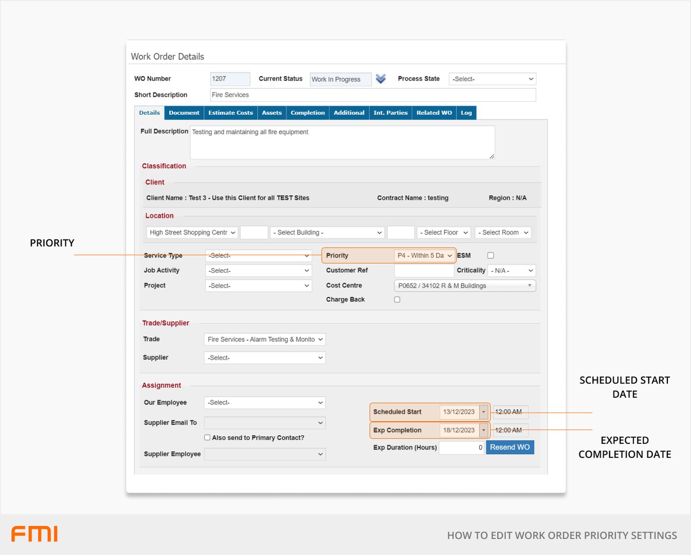 How to Update Work Order Priority Settings