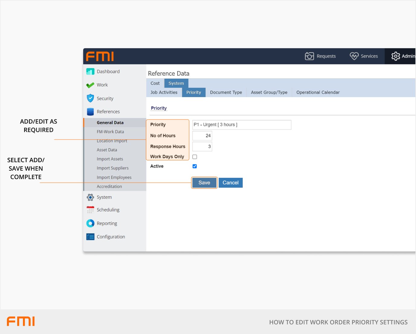 How to Update Work Order Priority Settings