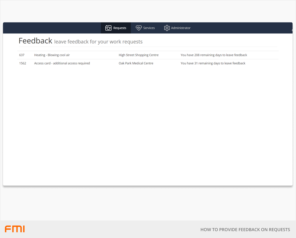 How to Provide Feedback on Requests