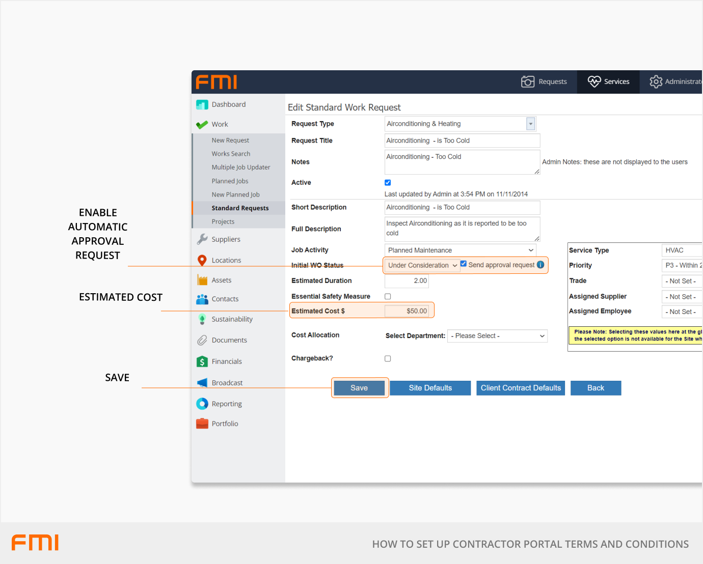 How To Set Up Automated Work Approval Requests